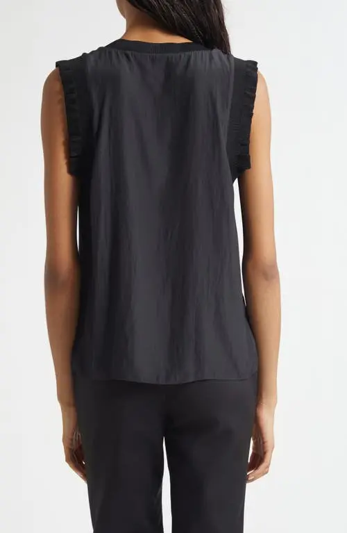 Ramy Brook Zandra Ruffle Trim Top