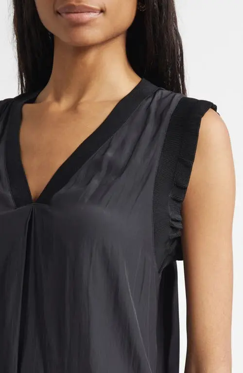 Ramy Brook Zandra Ruffle Trim Top