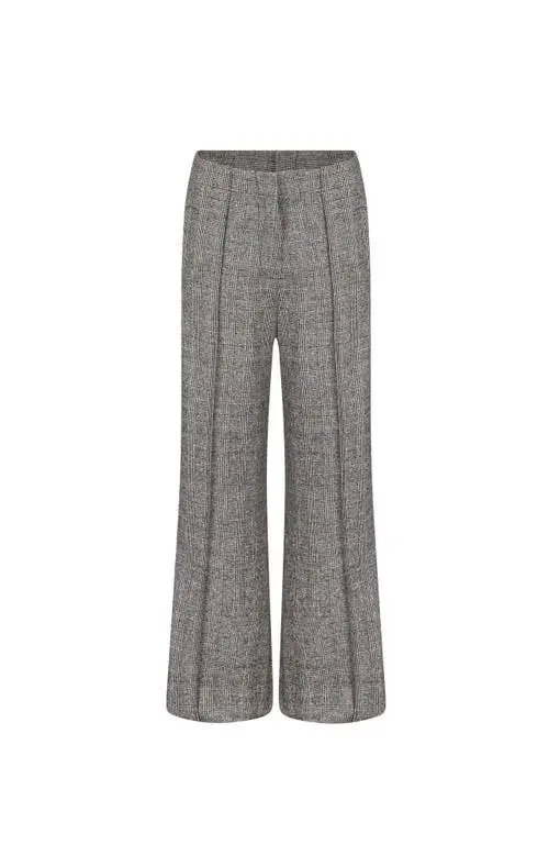Anne Fontaine Trevise Plaid Trousers