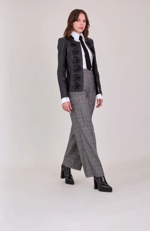 Anne Fontaine Trevise Plaid Trousers