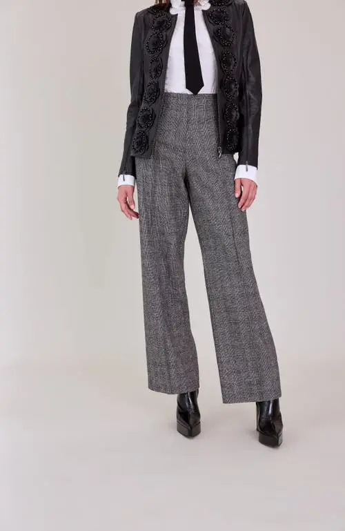 Anne Fontaine Trevise Plaid Trousers