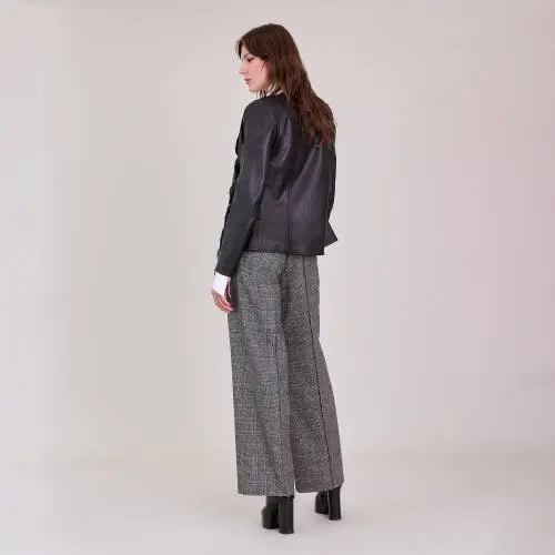 Anne Fontaine Trevise Plaid Trousers