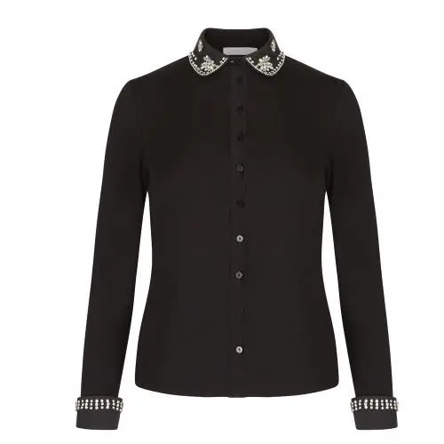 Anne Fontaine Gabriella Crystal-embellished Shirt