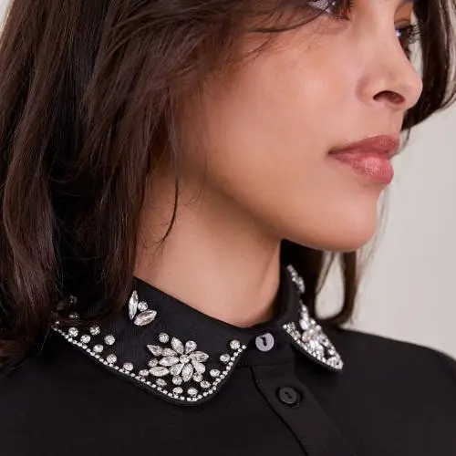 Anne Fontaine Gabriella Crystal-embellished Shirt