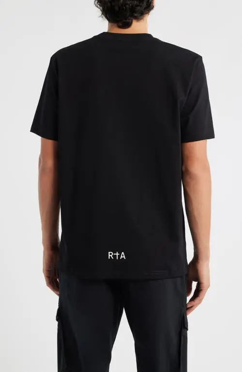 RtA Colin Chest Logo T-shirt - Black