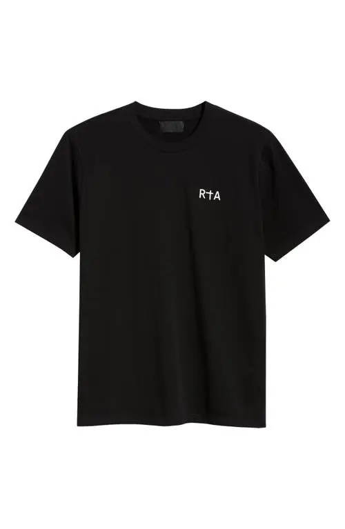 RtA Colin Chest Logo T-shirt - Black