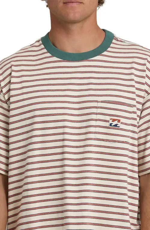 BILLABONG Baxter Oversize Stripe Pocket T-shirt
