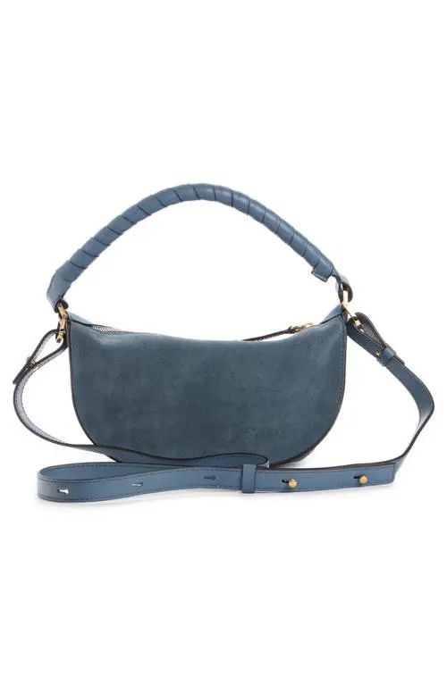 Chloé Mini Marcie Suede Camera Bag - Ashes Blue