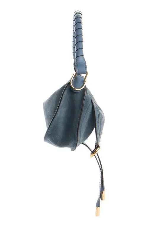 Chloé Mini Marcie Suede Camera Bag - Ashes Blue