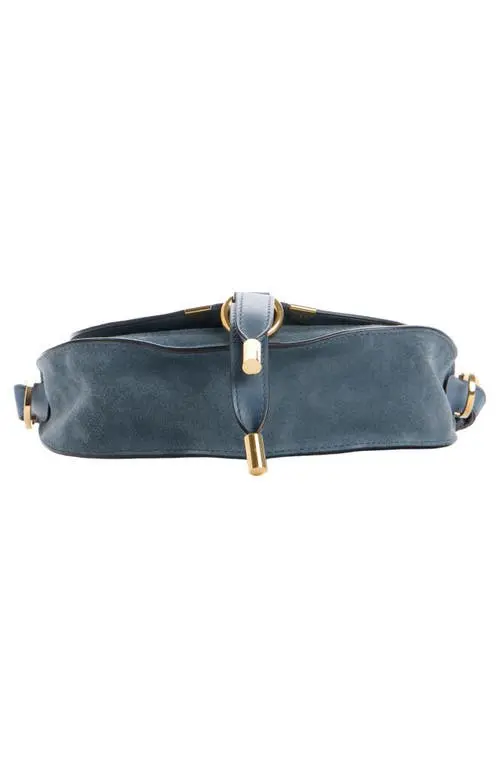 Chloé Mini Marcie Suede Camera Bag - Ashes Blue