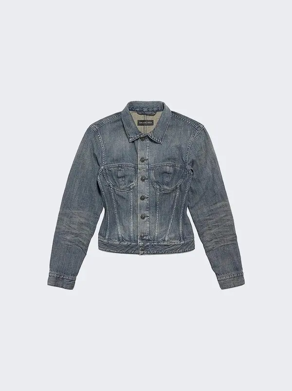 Balenciaga Corseted Jacket - Navy