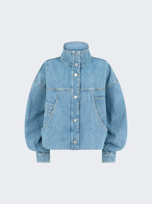 Attico Denim Bomber Jacket - Blue