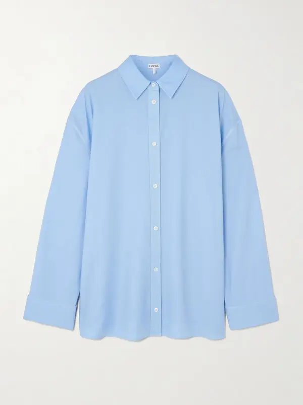 Loewe Wool And Silk-blend Twill Shirt