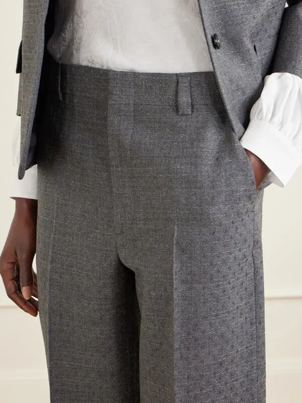 Gucci Wool-crepe Straight-leg Pants