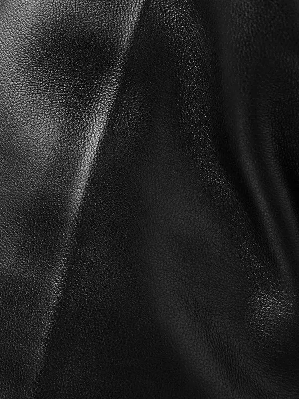 Khaite Miles Leather Straight-leg Pants