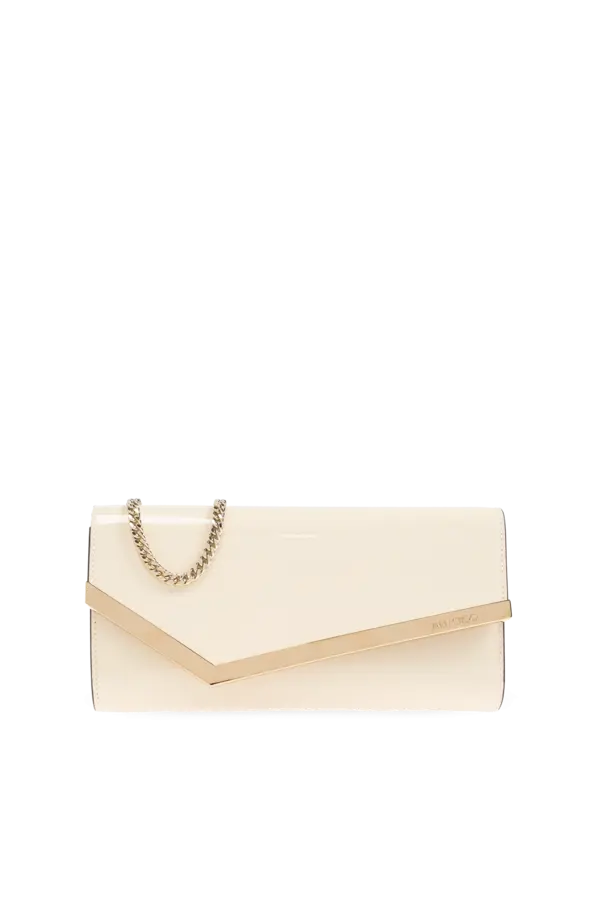 JIMMY CHOO Emmie Clutch - Cream