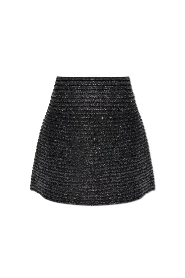 Alaïa Sequin Mini Skirt - Silver