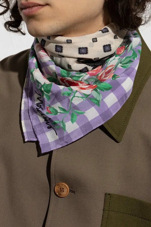 Moschino Silk Scarf With Print