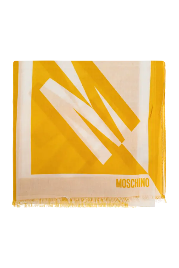 Moschino Scarf With Logo - Yellow