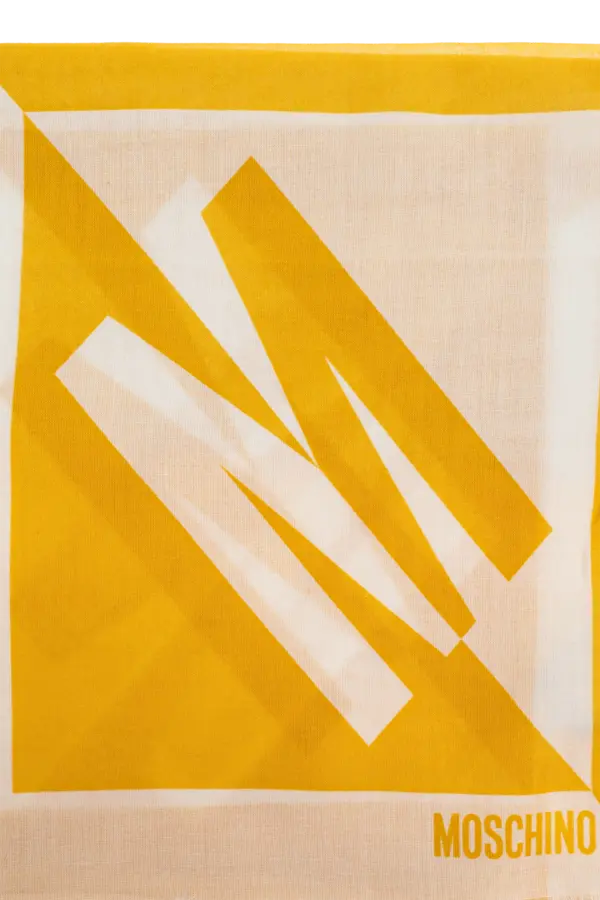 Moschino Scarf With Logo - Yellow