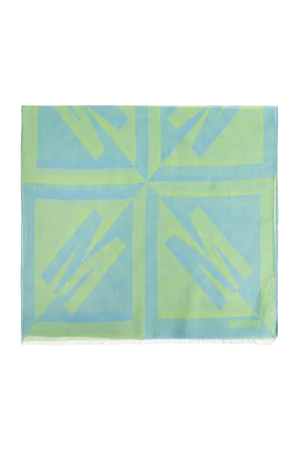 Moschino Scarf With Logo - Green