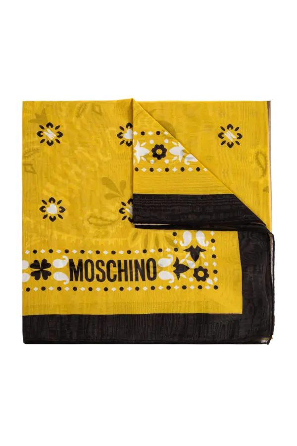 Moschino Scarf With Print - Yellow