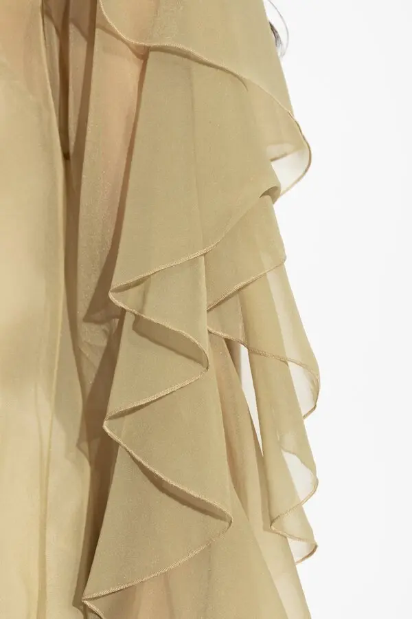 FORTE_FORTE Two-piece Ruffle Top - Beige