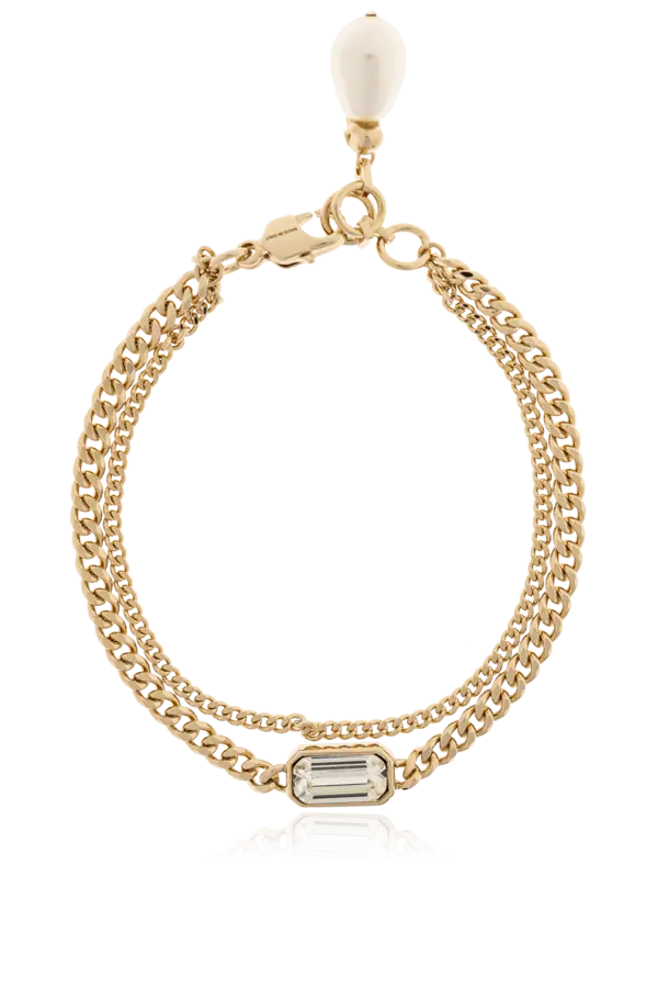 Alexander McQueen Brass Bracelet - Gold