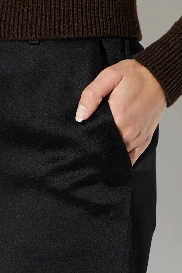TOM FORD Maxi Satin Skirt With Slit