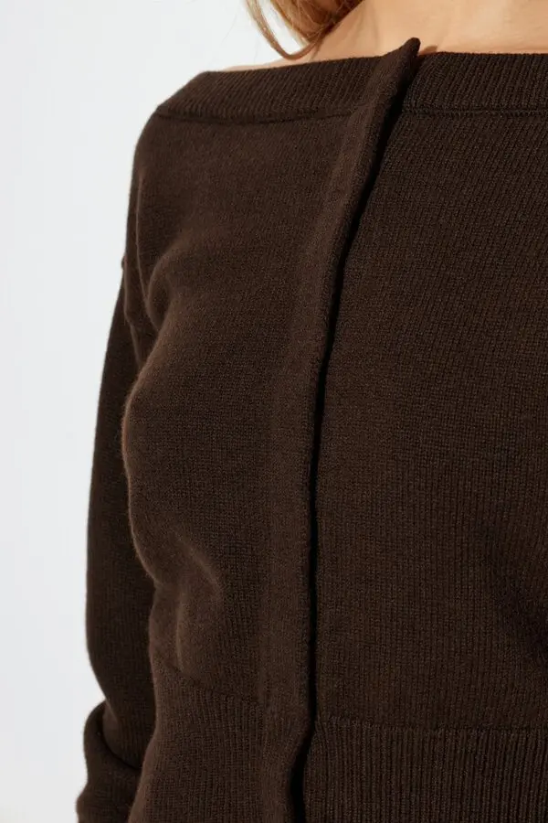 TOM FORD Cashmere Cardigan With Embroidered Logo - Brown