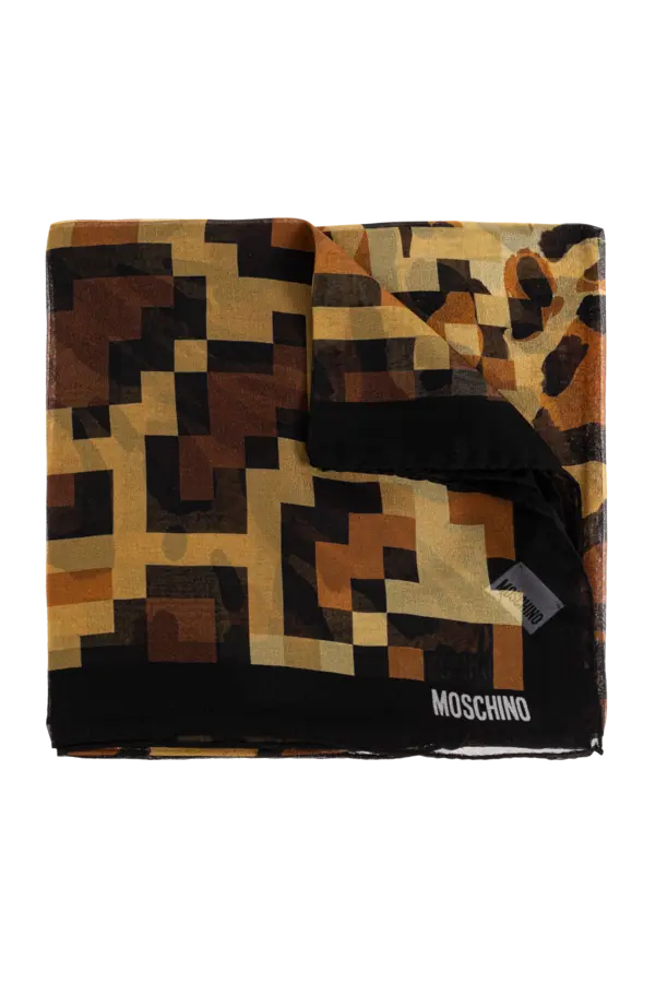 Moschino Silk Scarf - Brown