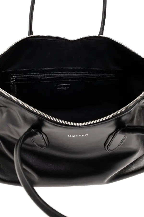 Alexander McQueen Manta Maxi Shopper Bag - Black