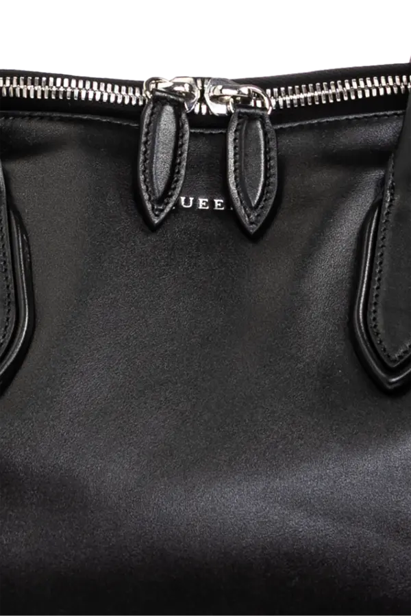 Alexander McQueen Manta Maxi Shopper Bag - Black