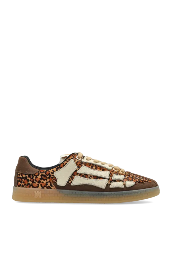 Amiri Leopard Pacific Bones Sneakers - Brown