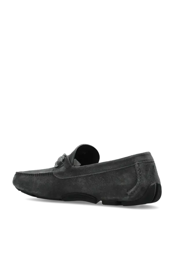 FERRAGAMO Suede Loafers - Grey