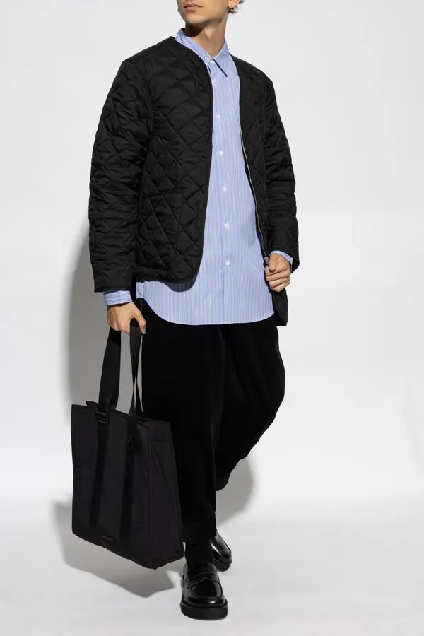 Comme Des Garçons Shirt With Striped Pattern - Blue
