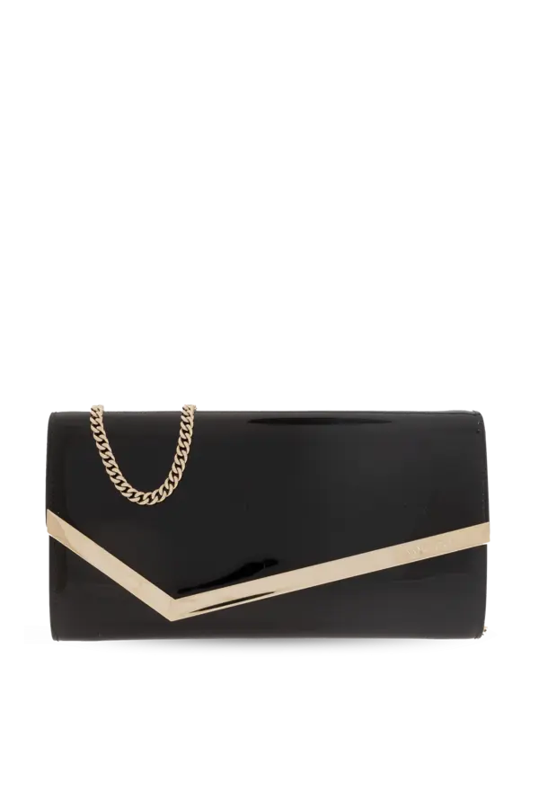 JIMMY CHOO Chain Clutch ‘emmie - Black