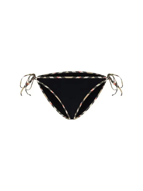 Burberry Check Swim Briefs - Black