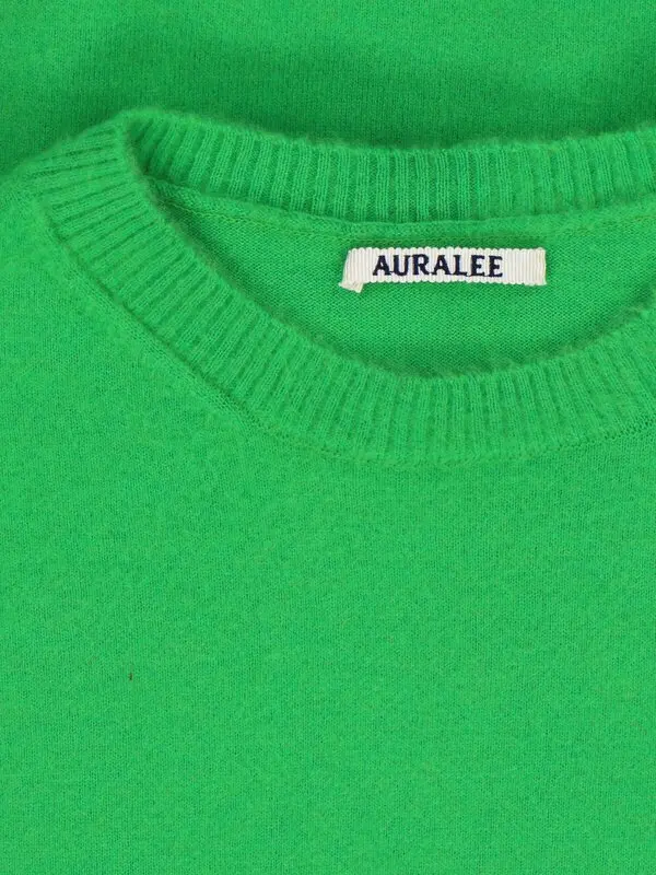 Auralee Cashmere Blend Sweater - Green