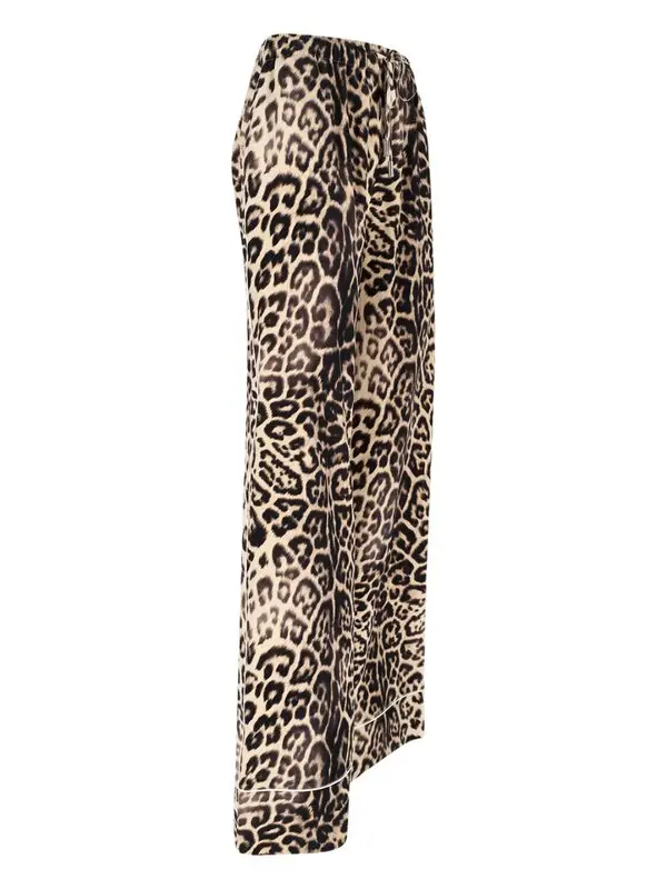 Ermanno Scervino Animal Print Pajama Pants