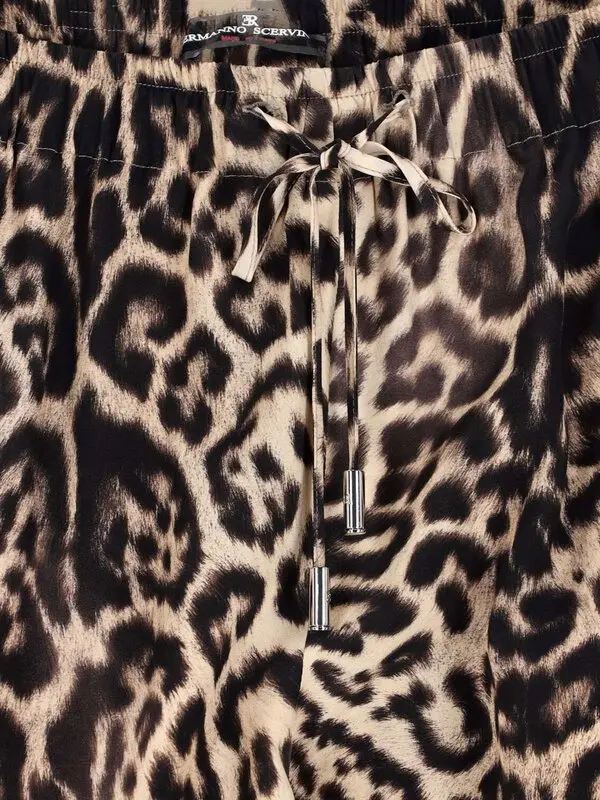 Ermanno Scervino Animal Print Pajama Pants
