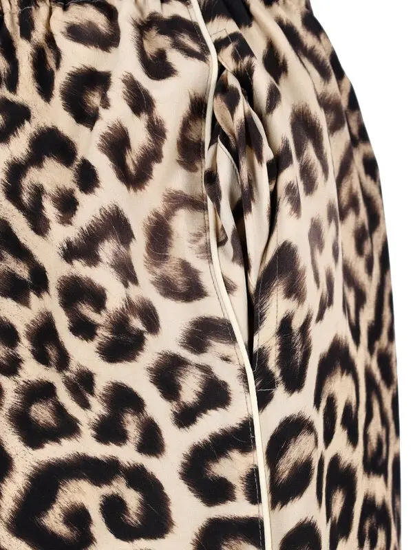 Ermanno Scervino Animal Print Pajama Pants