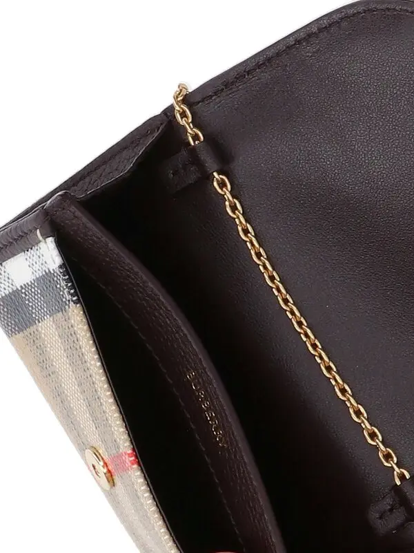 Burberry Highlands' Wallet With Chain