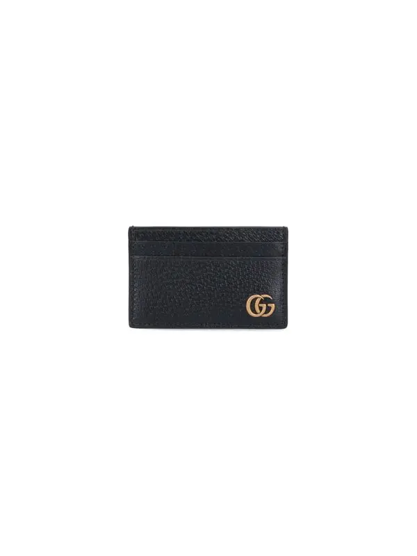 Gucci Gg Marmont" Card Holder - Black