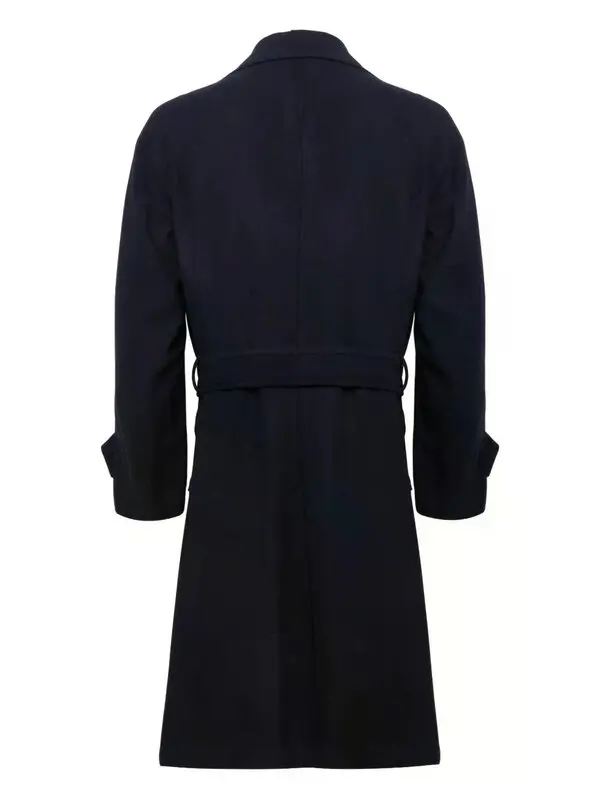 FRANZESE COLLECTION Belted Virgin Wool Coat