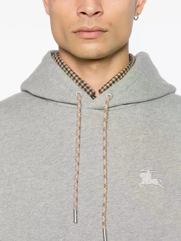 Burberry Embroidered Drawstring Hoodie