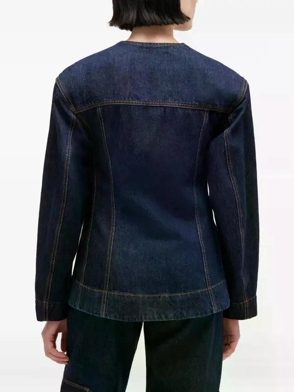 GANNI Buttoned Denim Jacket