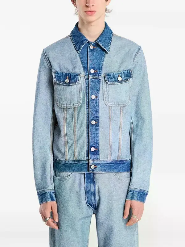 MAISON MARGIELA Flap-pockets Denim Jacket - Blue