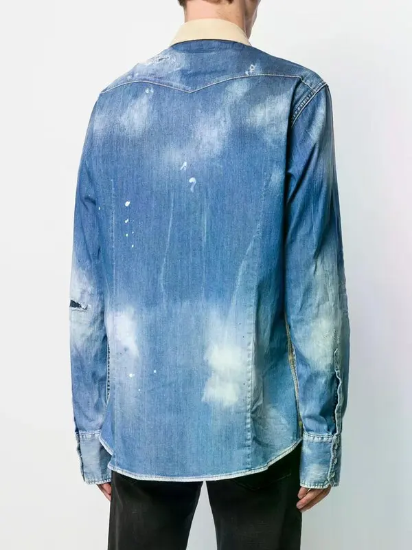 Dsquared2 Patchwork Button Shirt