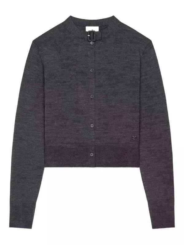 COURREGES Buckle Button Cardigan